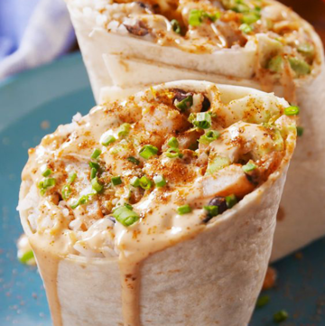 Old Bay Shrimp Burritos